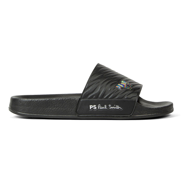 Men's Black 'Nyro' Slides With Zebra Logo (New Season) - Solespun